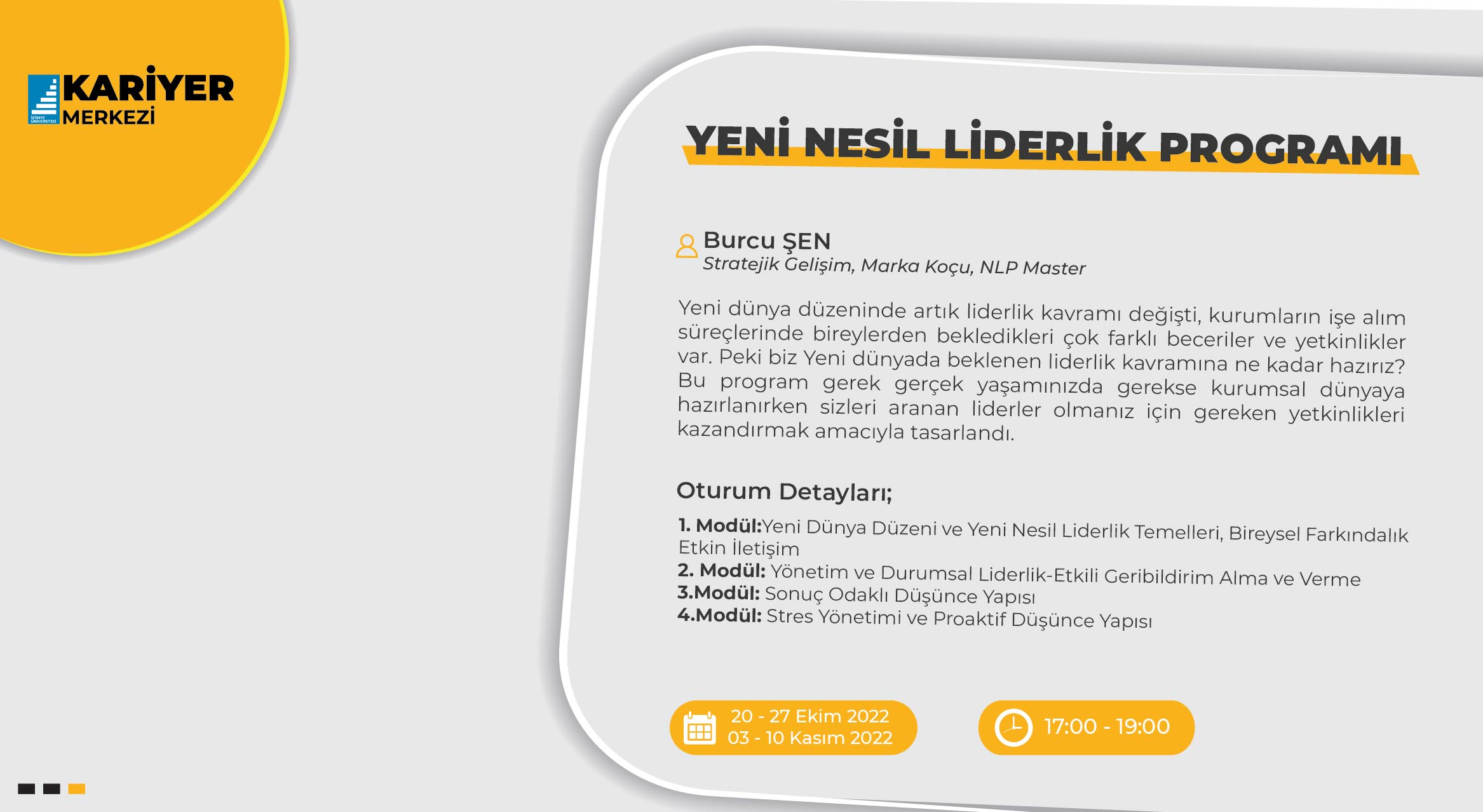 Yeni Nesil Liderlik Programı | Kariyer Merkezi